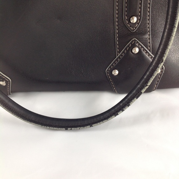 Cole Haan | Bags | Cole Haan Trinity F5 Black Leather Tote Handbag ...